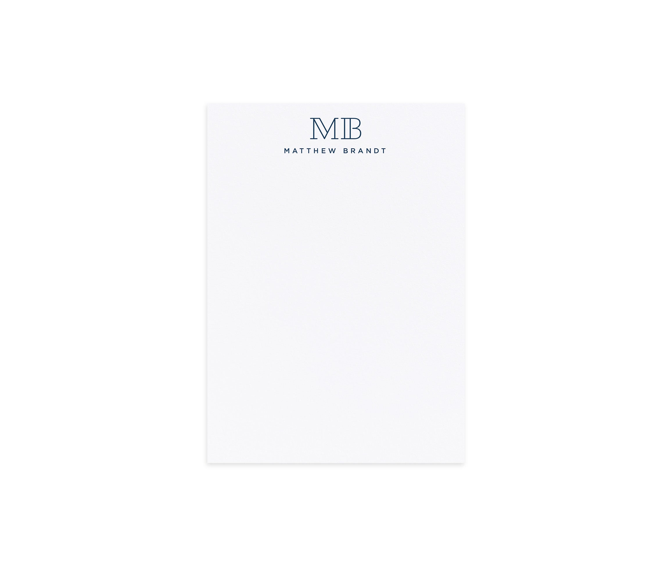 Open Monogram Notepad – Greenstar Paperie
