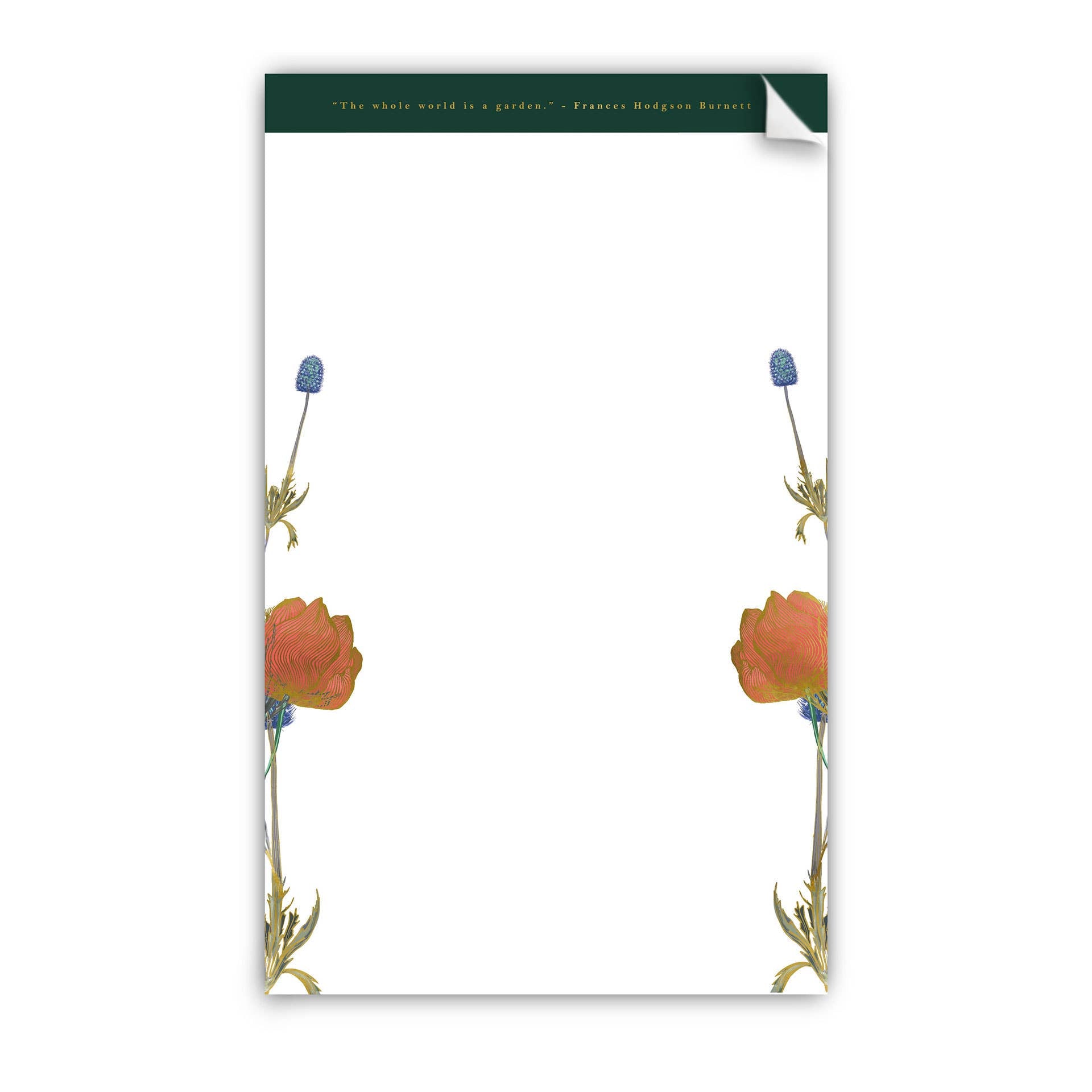 Thistle Rose Large Notepad – Greenstar Paperie