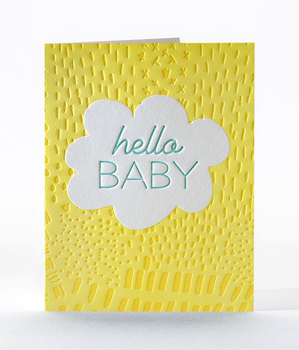 Hello Baby Card – Greenstar Paperie